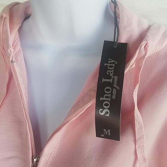 Soho Lady | Tops | Soho Lady Pink Lightweight Sweatshirt | Poshmark